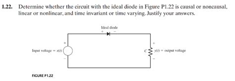 Solved 2 Determine Whether The Circuit With The Ideal Diode