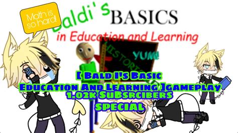 Baldis Basic Education And Learning Gameplay Youtube