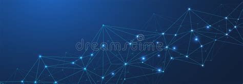 Digital Abstract Connection Dots And Lines Network Connection Structure Technology Polygonal
