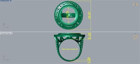 3d Printed Coin Bezel Ring R 177 By Regalia3d Pinshape