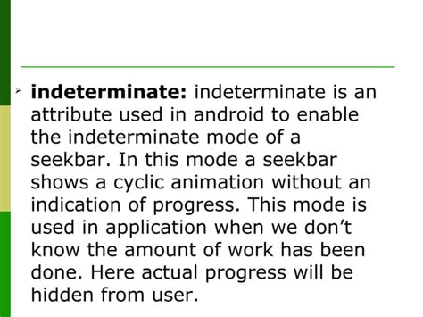 Seekbar In Android Ppt