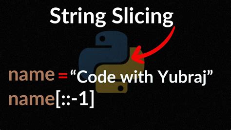 Slicing Or Indexing Operator In Python String Youtube