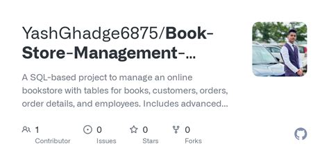 Github Yashghadge6875 Book Store Management System Using Sql A Sql Based Project To Manage An