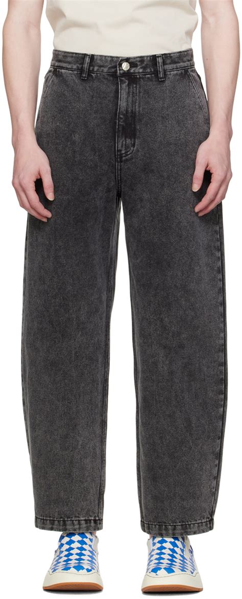 Black Significant Tag Jeans By Ader Error On Sale