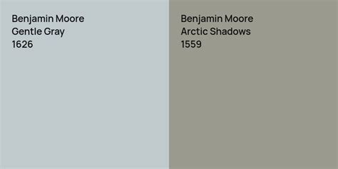 Benjamin Moore Gentle Gray Vs Benjamin Moore Arctic Shadows Comparison