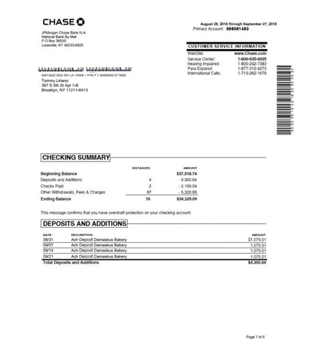 Bank Identification Code Chase