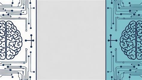 Flat Ai Driven Digital Brain Frame Concept As A Minimalistic Border Frame With Brainwave And