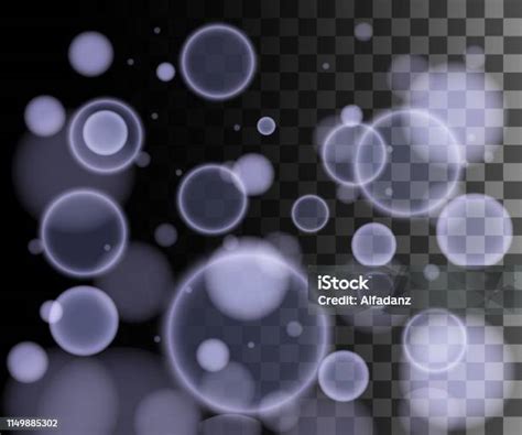 빛나는 빛 별 입자 투명 한 배경에서 에너지 벡터 일러스트입니다 회색 동그라미 구체 거품 효과 0명에 대한 스톡 벡터 아트 및 기타 이미지 Istock