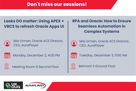 Auraplayer On Linkedin Ukoug2024 Oracle Oracleebs Rpa