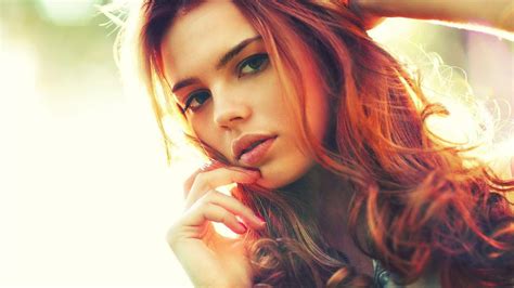 Wallpapers Hair Coloring Color Fashion Model Hair Long Readhead