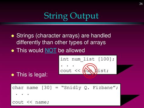 Arrays And Strings Chapter Ppt Download