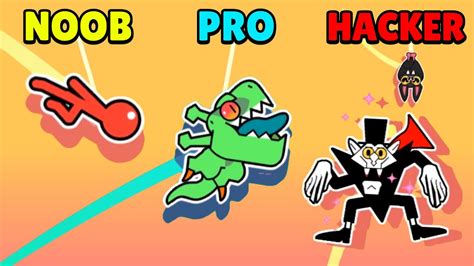 Noob Vs Pro Vs Hacker Stickman Hook Youtube