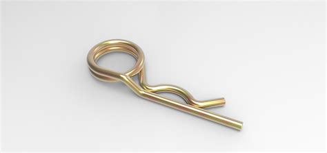 Spring Cotter Of A Bolt 3d Model Cgtrader