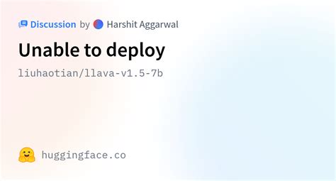 Liuhaotian Llava V1 5 7b Unable To Deploy