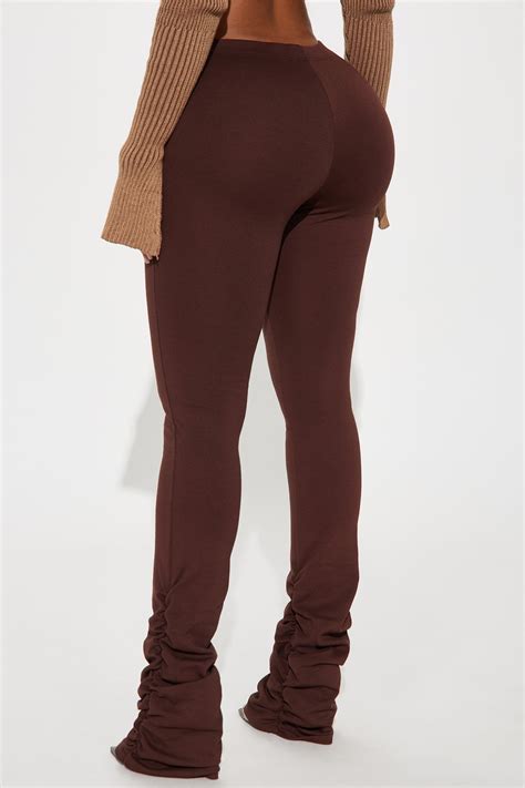 Love Galore Stacked Legging Chocolate Fashion Nova