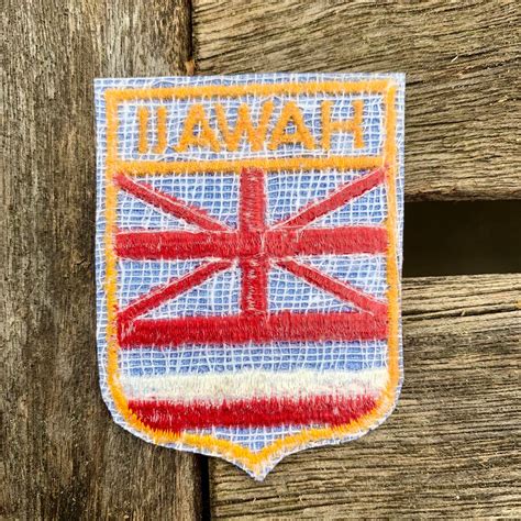 Hawaii Flag Souvenir Travel Patch Etsy