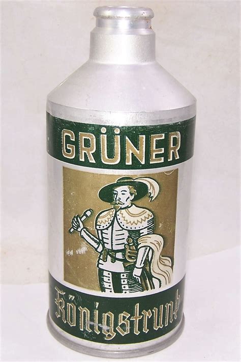 Lot Detail Gruner Aluminum Cone Top Beer Can