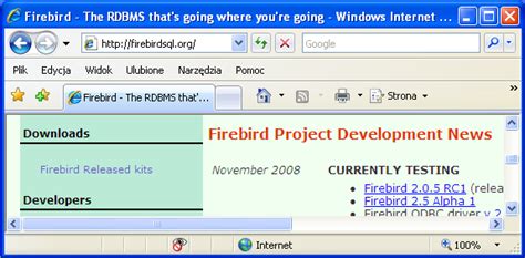 instalacja serwera sql firebird 2 x system windows