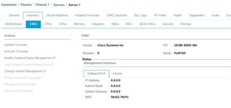 Why UCS Blade Does Not Show CIMC IP In UCSM Cisco Community