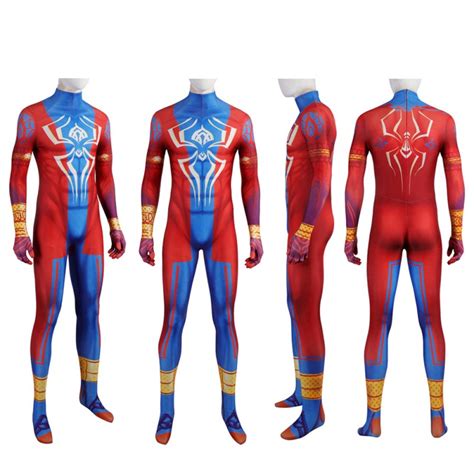 Spider Man Across The Spider Verse India Pavitr Prabhakar Cosplay Costumes