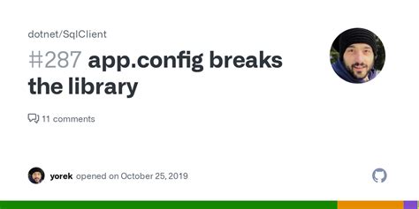 nfig breaks the library · issue 287 · dotnet sqlclient · github
