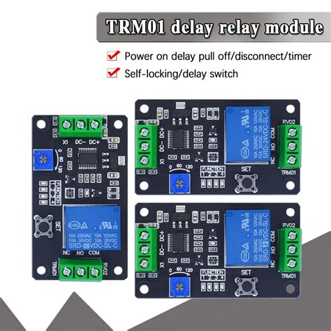 TRM Delay Timer Relay Multi Functional Delay Time Relay Self Locking Relay Delay Trigger Delay