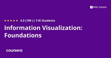 Information Visualization Foundations Coursya