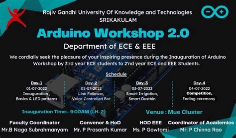 Lalitha Gajula On Linkedin Rgukt Iiitsklm Workshop2022 Arduino