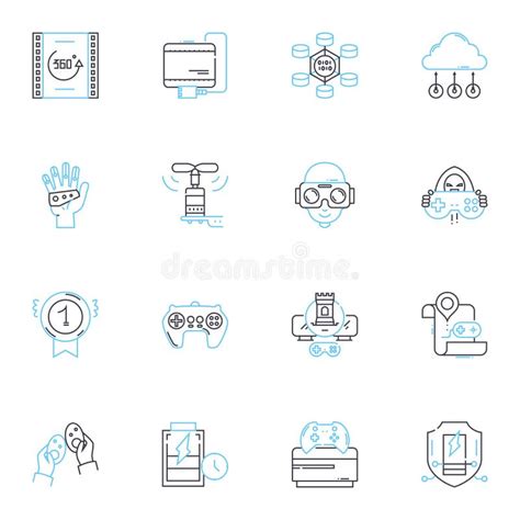 Artificial Intelligence Linear Icons Set. Automation, Robotics, Neural, Cognition, Analytics ...
