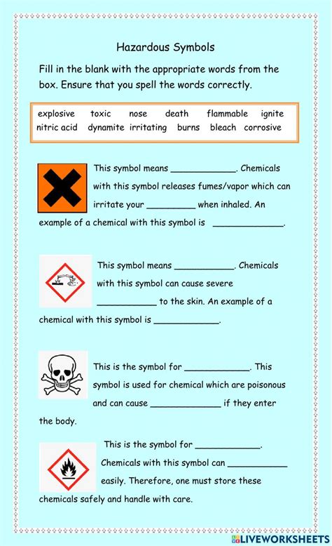 Useful And Harmful Materials Worksheet Exercise Live 49 Off