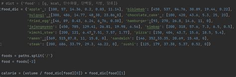 GitHub Jaehoon Calorie Estimation