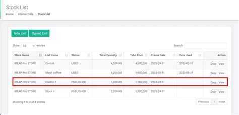How To Delete Stock List Documents That Have Been Published