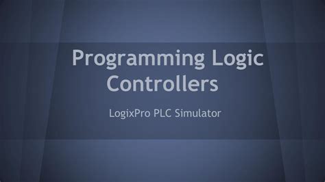 PPT Programming Logic Controllers PowerPoint Presentation Free Download ID 2597239