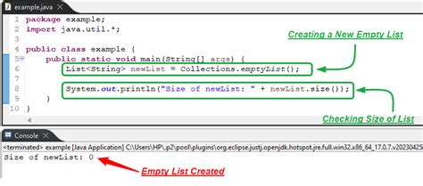 collections emptylist method in java
