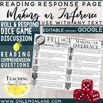 Inferencing Inference Reading Comprehension Questions Any Book Distance Learning