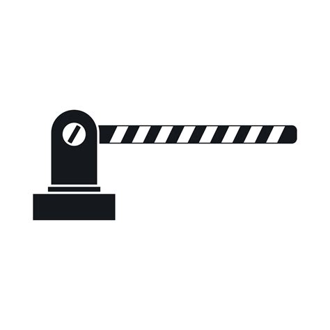 Parking Barrier Icon Simple Style 14426642 Vector Art At Vecteezy