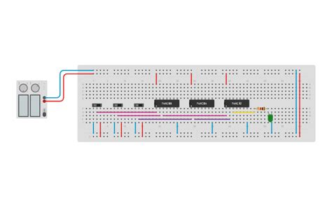 Circuit Design Breadboarding Design Tinkercad