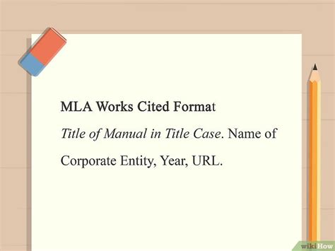 How To Cite Manuals Apa Mla And Chicago