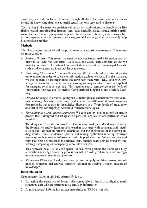 Text Mining Beyond Extraction Towards Exploitation Pdf