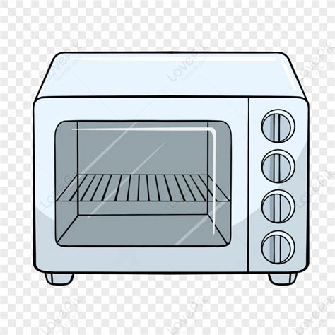 파란색 선으로 간단한 일러스트 오븐 클립 아트푸른단순한 Png 일러스트 무료 다운로드 Lovepik