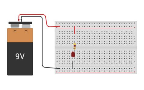circuit design simple led circuit tinkercad