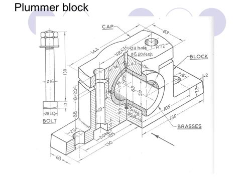 Plummer Block Assembly Drawing Plummer Block Machine Drawing Pages