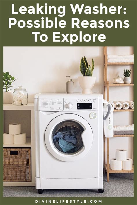 Why Is My Washer Leaking Home Appliance Troubleshooting