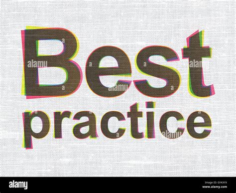 Education Concept Best Practice On Fabric Texture Background Stock
