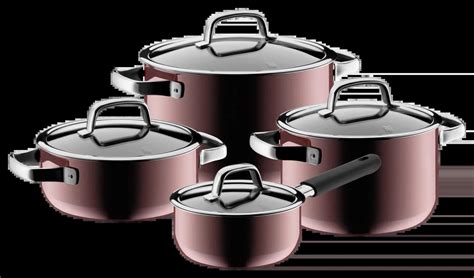 Набор кастрюль WMF Fusiontec Rose Quartz 4 предмета 16/20/20/24 см ...