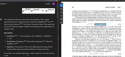 Digitalsignalprocessing Dsp Complexexponential Learningwithai Chatgpt Aiforlearning