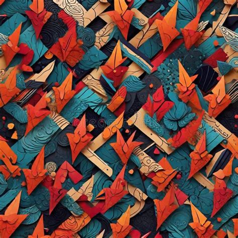 Abstract Backgrounds Featuring Intricate Geometric Shapes And Patterns 1 Stock Illustration