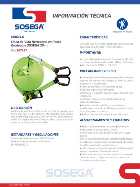 167117 Línea De Vida Horizontal Pdf