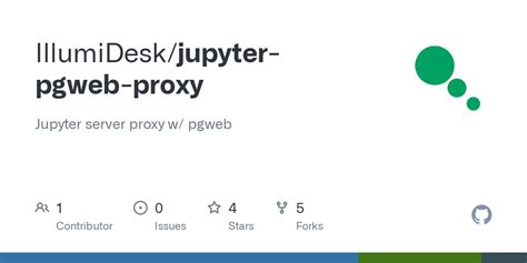 Github Illumideskjupyter Pgweb Proxy Jupyter Server Proxy W Pgweb