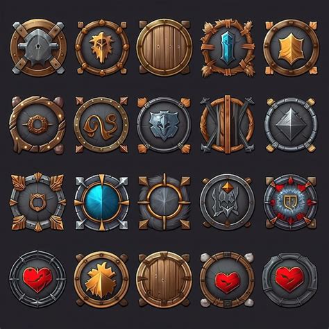 Premium Ai Image Panel Frame Medieval Ai Generated Empty Menu Button